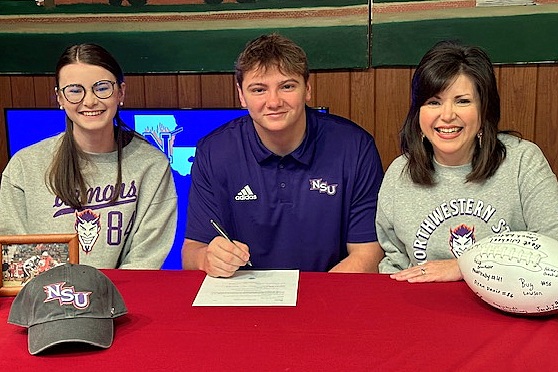 WSHS Celebrates Eli Little’s Signing Day with NSU | Winn Parish Journal